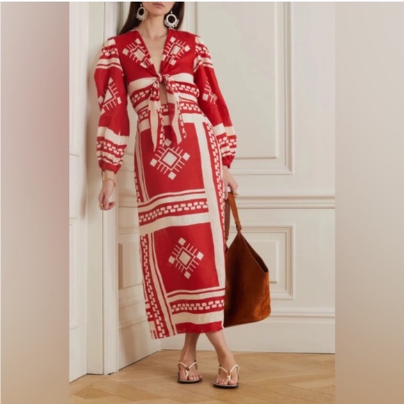 Caroline Constas | Dresses | Nwt Caroline Constas Linen Blend Sun ...